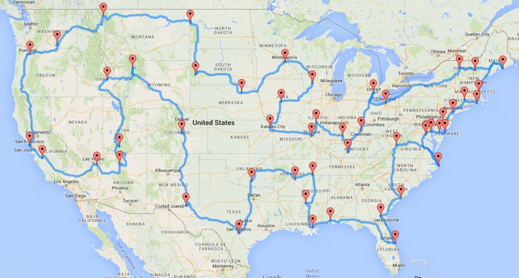 Ultimate road trip hits nearly every state