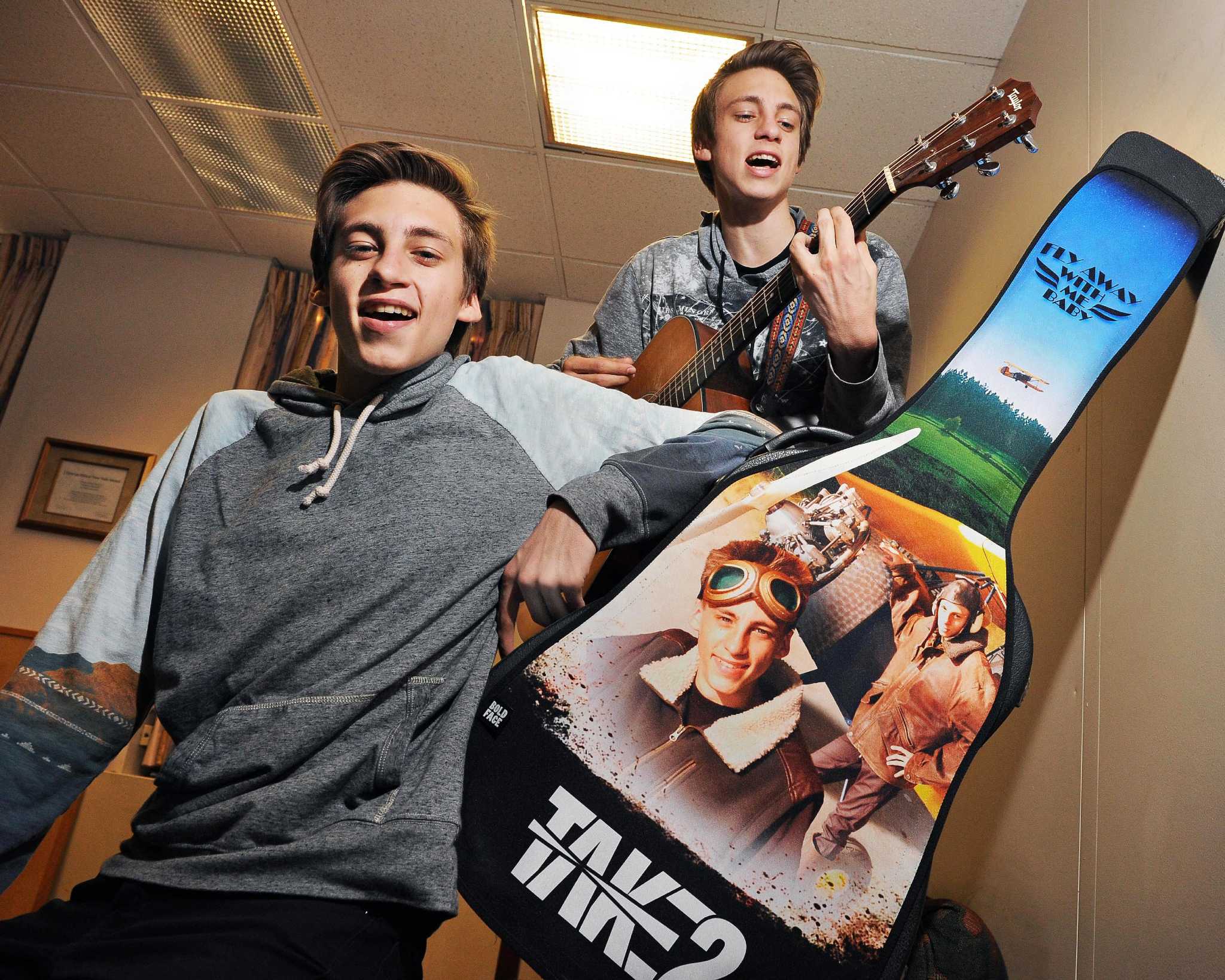 Twins take their music to schools