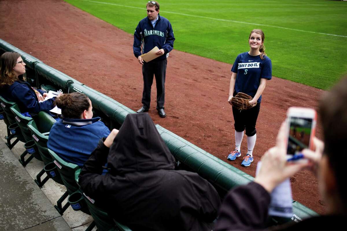 Seattle Mariners "Ball Girls" tryouts 2015