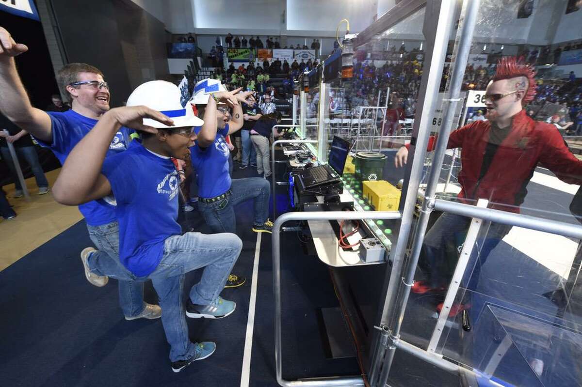 New York Tech Valley high school robotics competition at RPI in Troy
