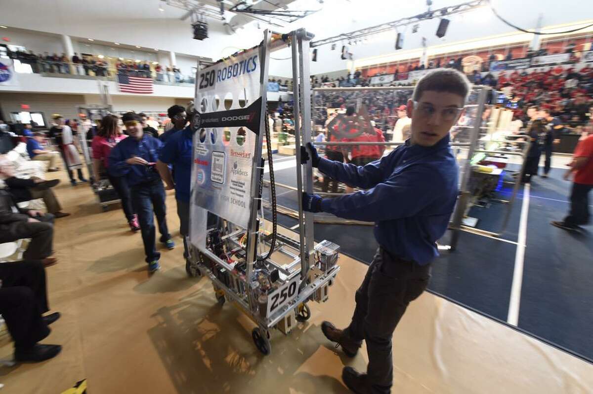 New York Tech Valley high school robotics competition at RPI in Troy