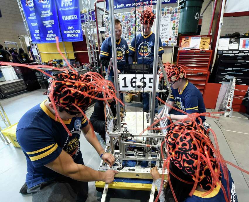 New York Tech Valley high school robotics competition at RPI in Troy