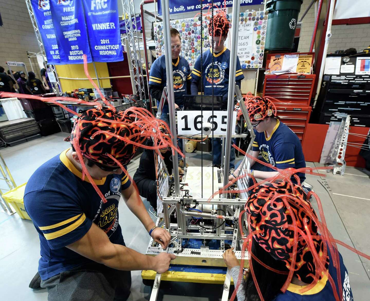 New York Tech Valley high school robotics competition at RPI in Troy