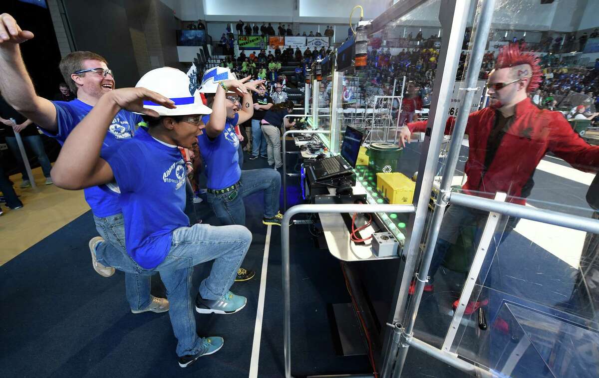 New York Tech Valley high school robotics competition at RPI in Troy