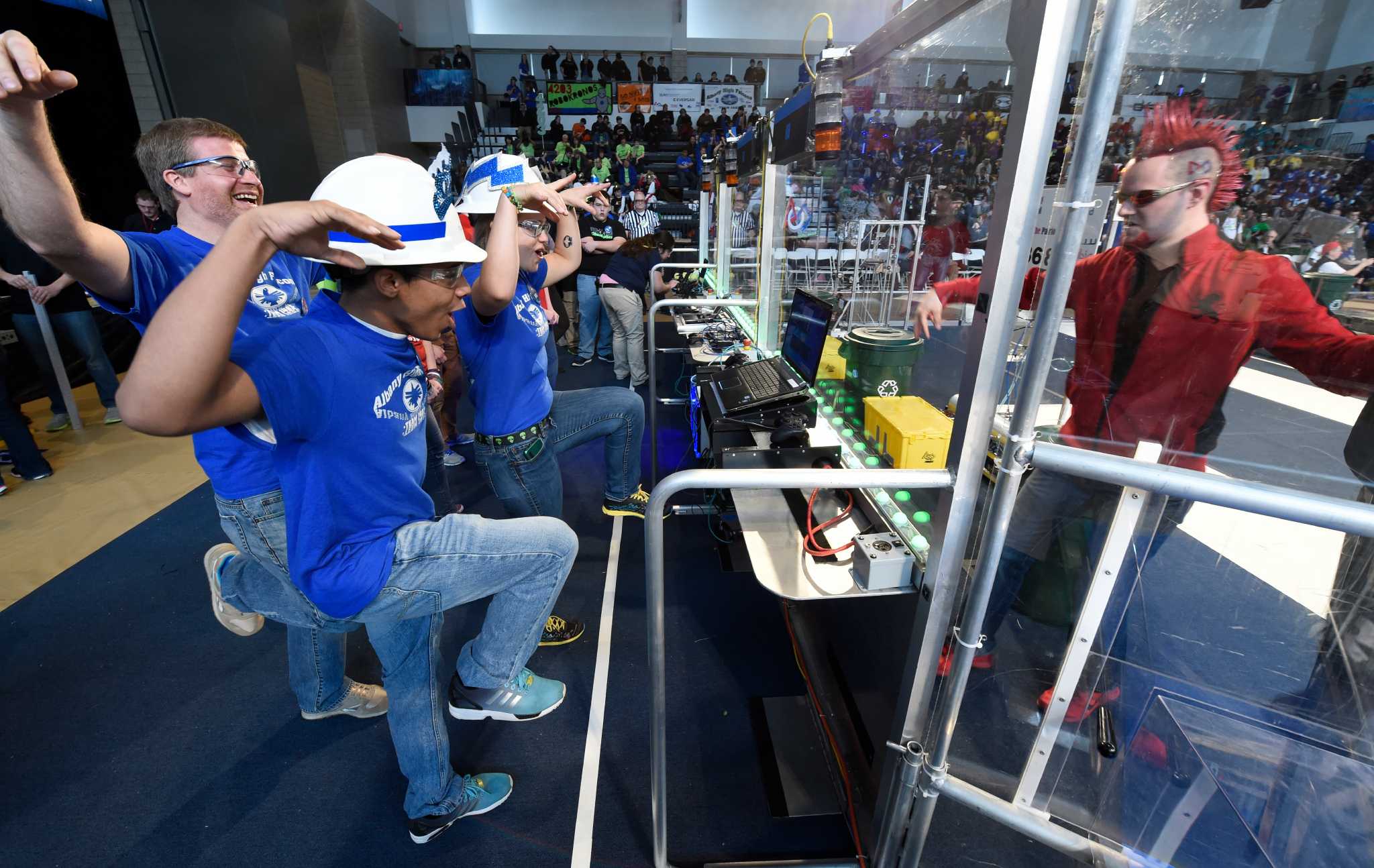 New York Tech Valley high school robotics competition at RPI in Troy