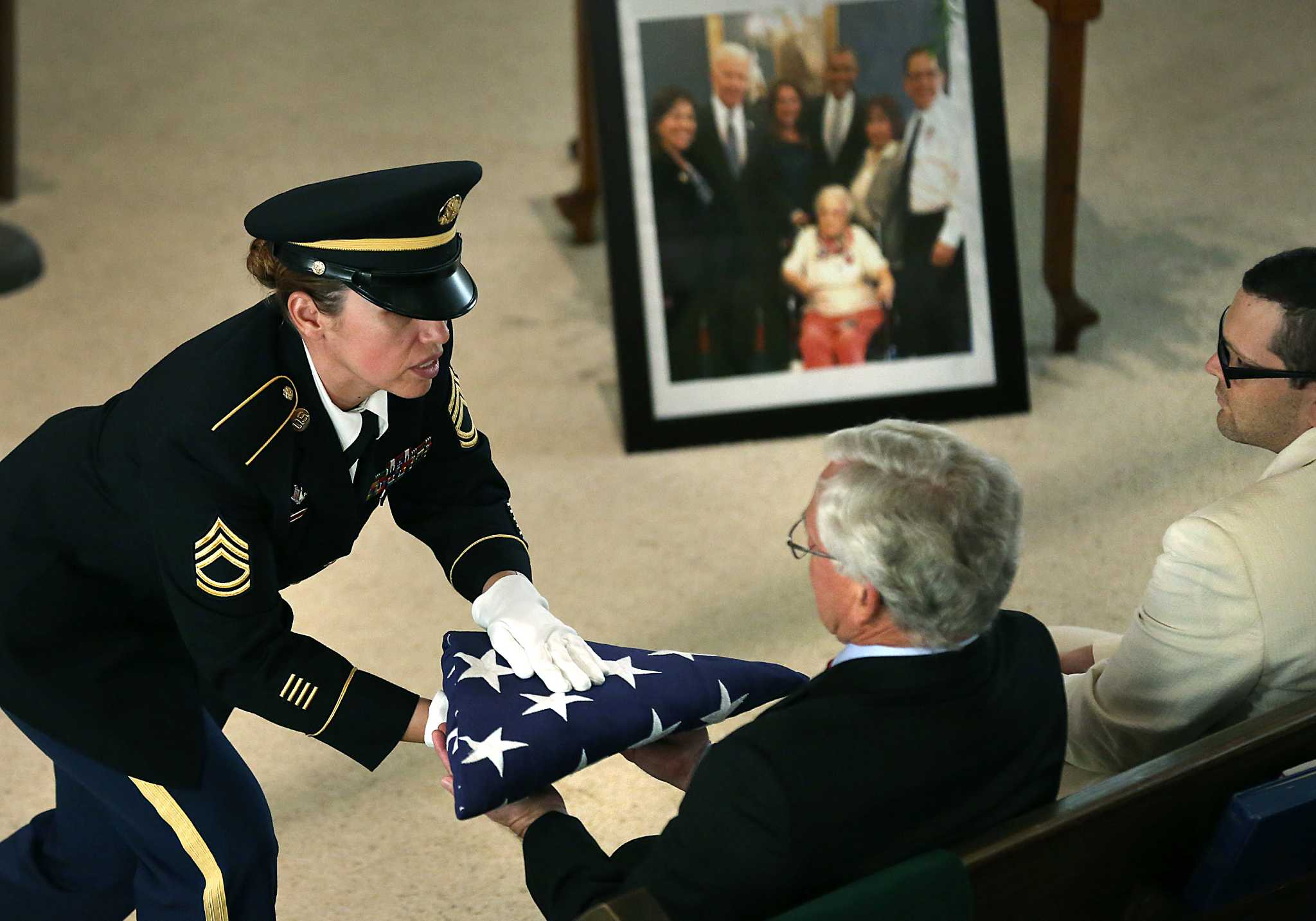 Friends, family say farewell to honored veteran