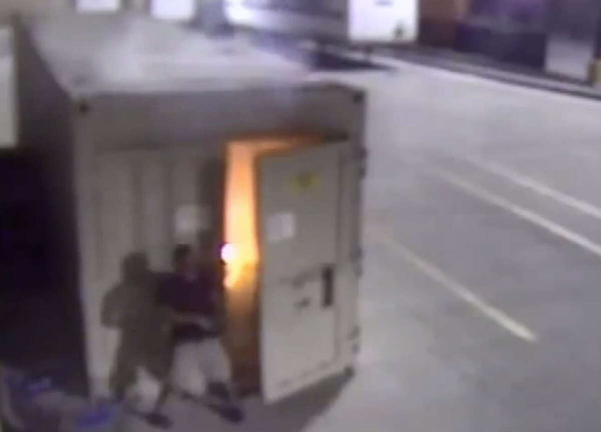 Security video captures Walmart arsonist
