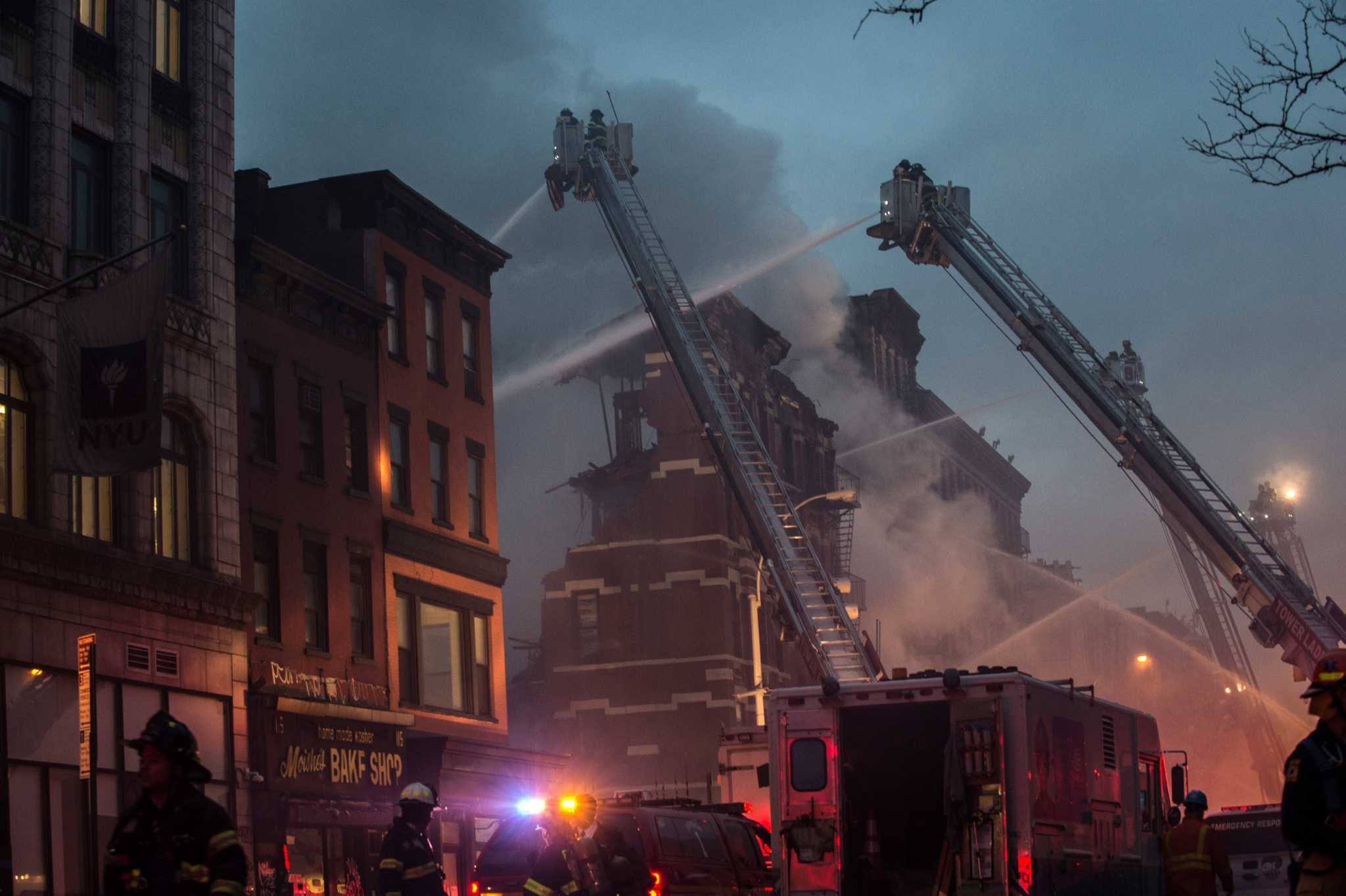 Blast, blaze level apartment building