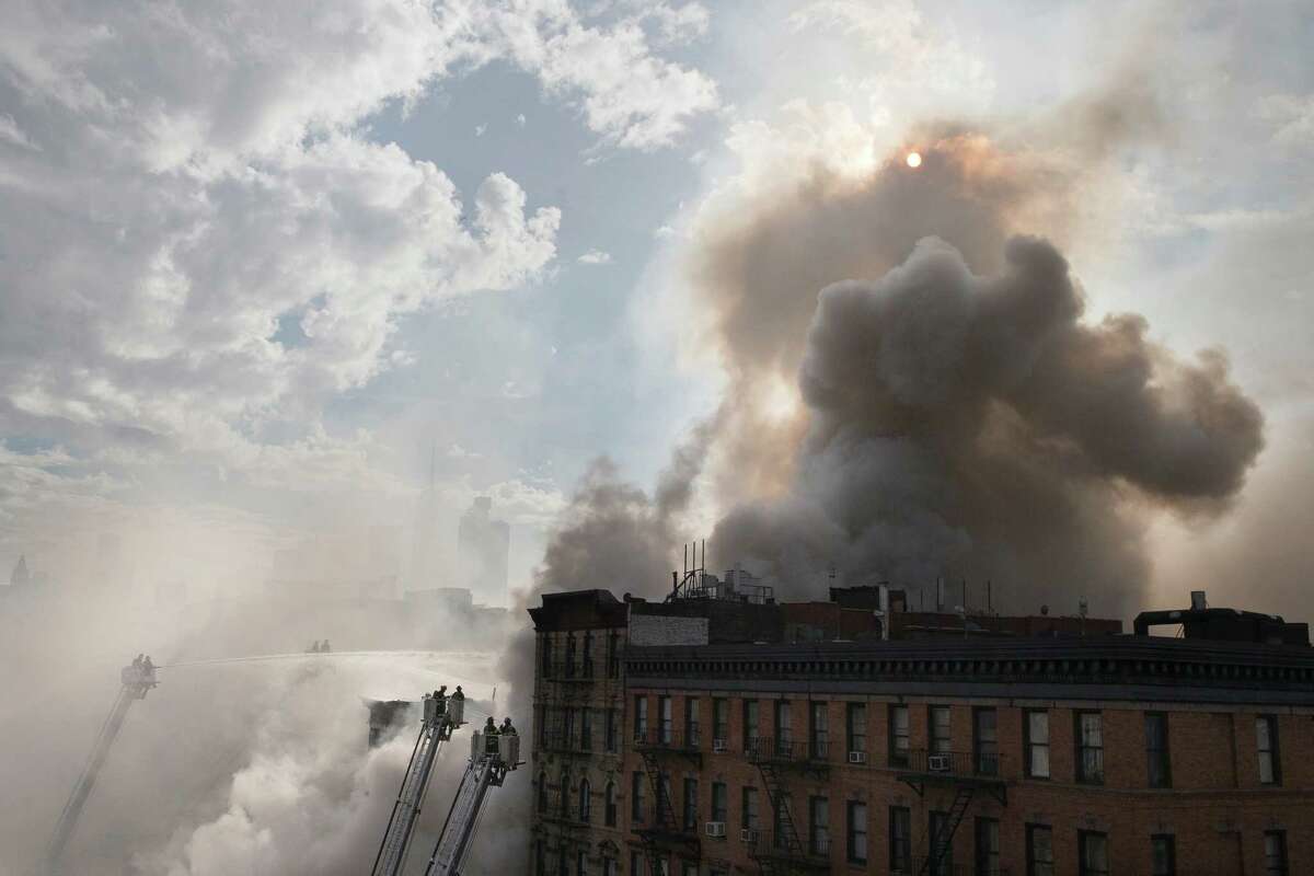 New York fire, building collapse injure 12; gas blast blamed