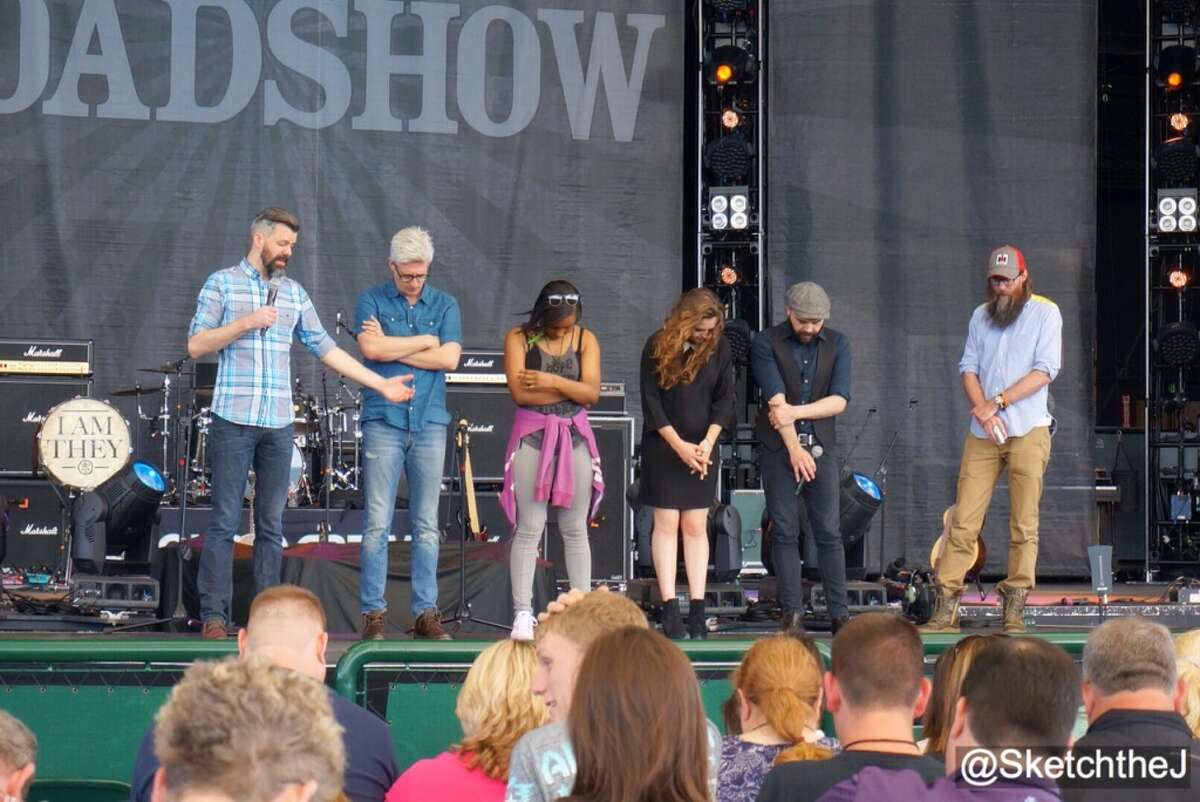 Scenes from The Rock & Worship Roadshow concert at The Woodlands Pavilion