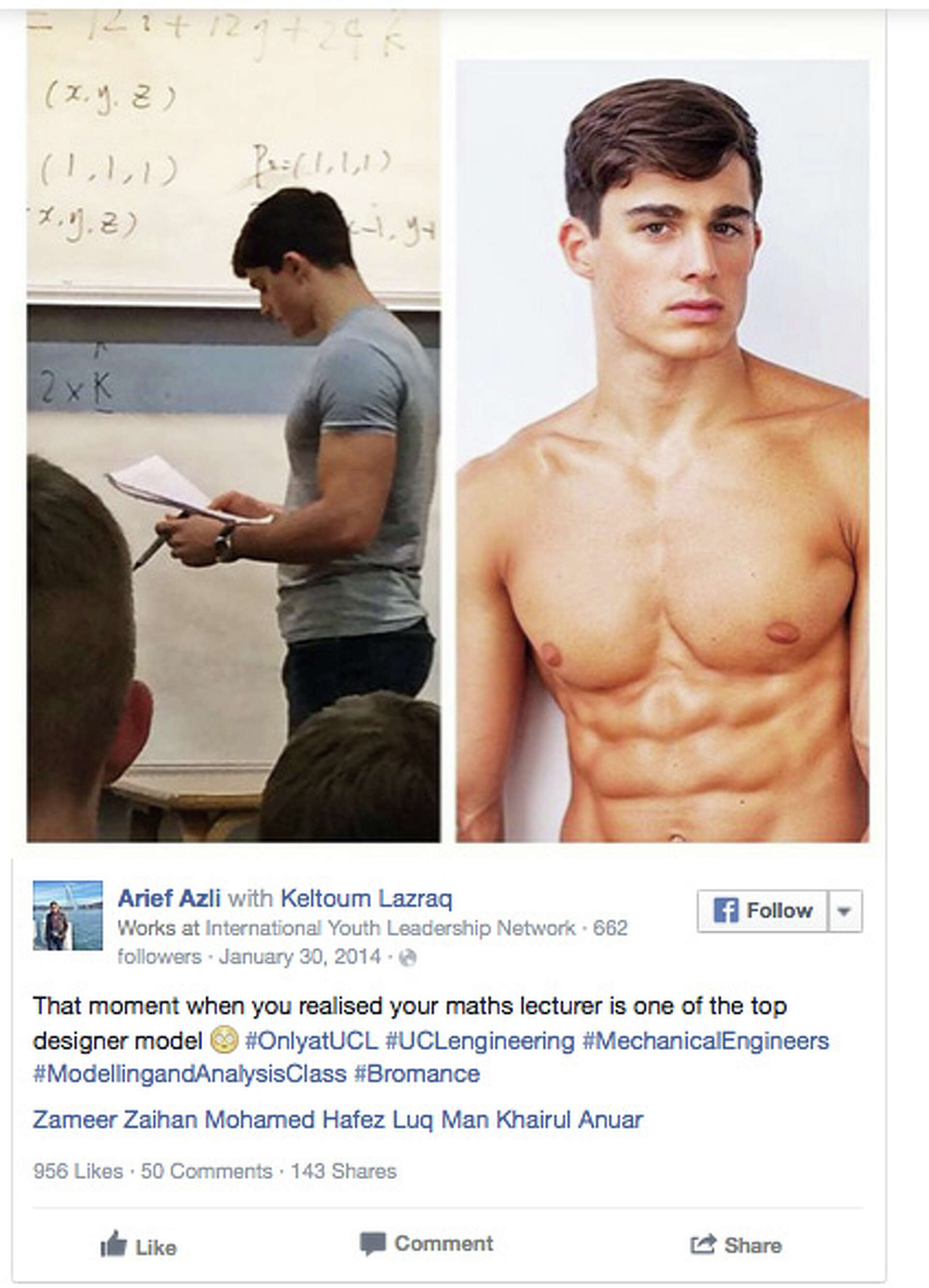 Is he the world's hottest math teacher?