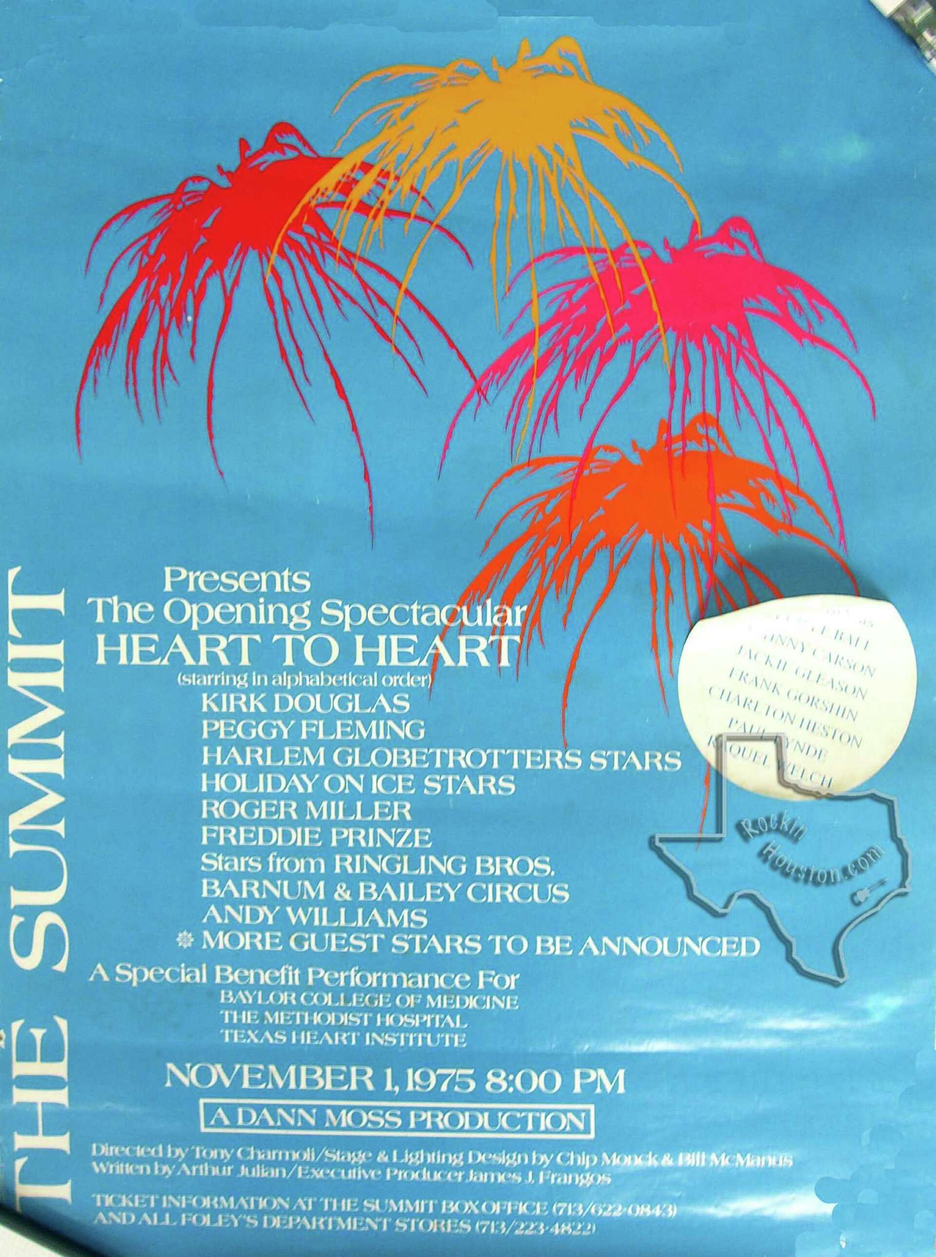 This week in 1975 The Summit opened for concerts and basketball