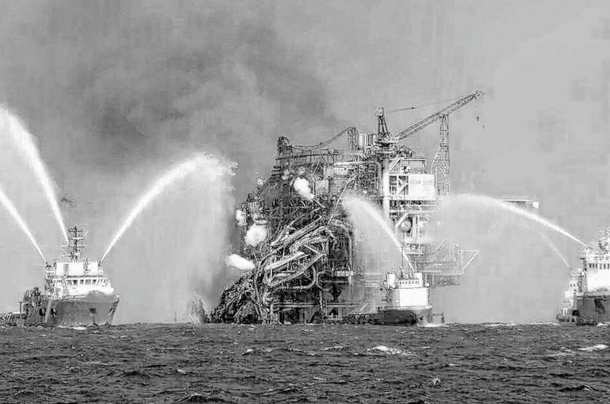 Flames engulf Mexico oil platform in Gulf, killing 4 workers