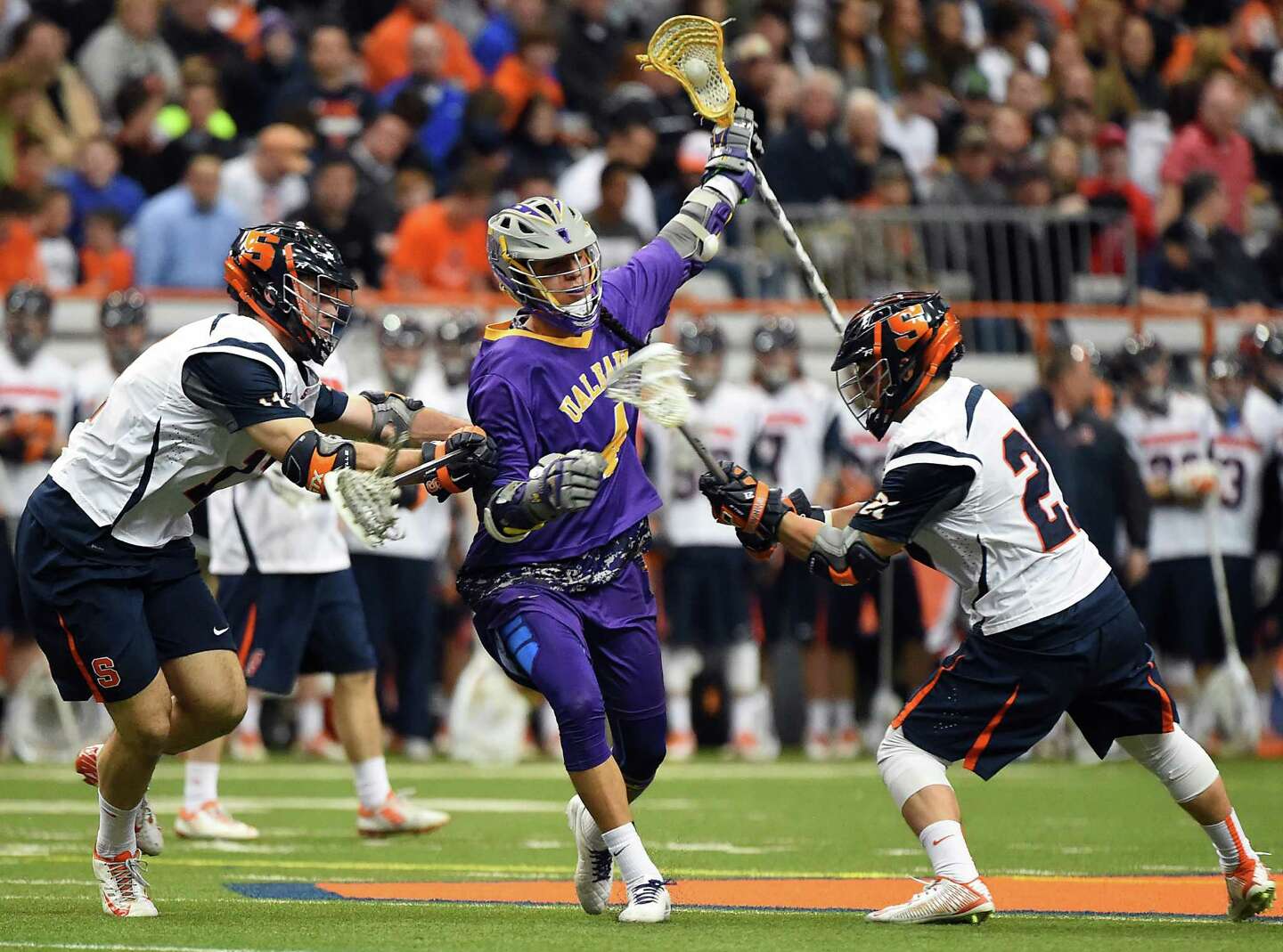 UAlbany's Lyle Thompson nears NCAA lacrosse scoring record