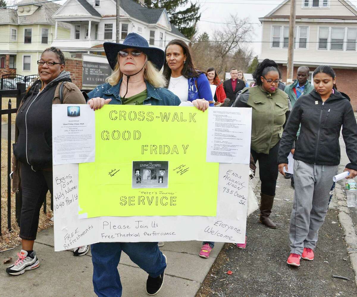 Schenectady Cross Walk marks Good Friday