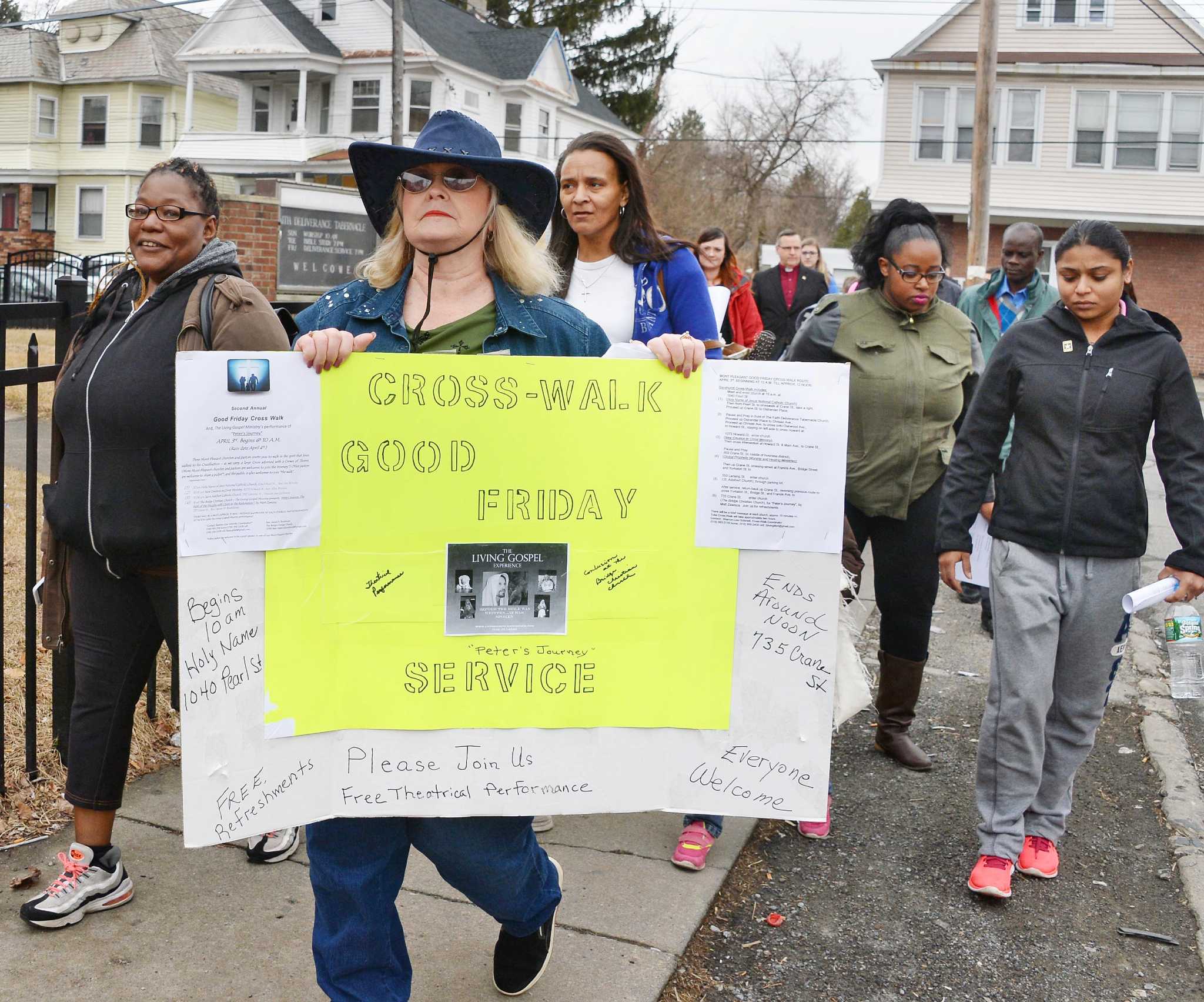 Schenectady Cross Walk marks Good Friday