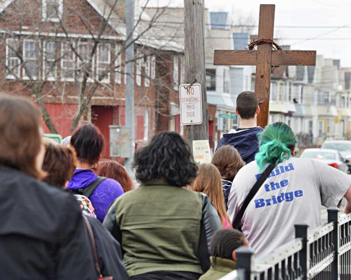 Schenectady Cross Walk marks Good Friday