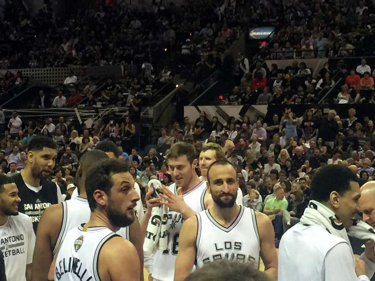 Spurs Jesus greets the masses at the Denver game