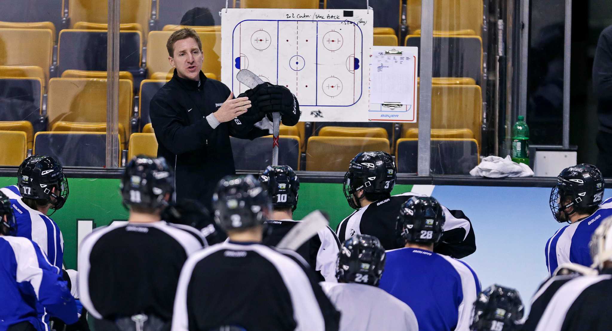 Former Union coach Nate Leaman in Frozen Four