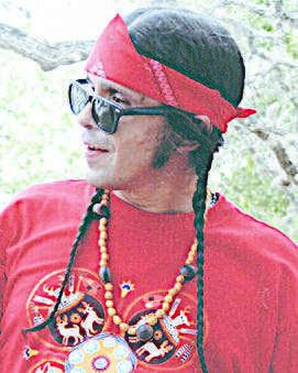 Native American Wearing Bandana Drawing