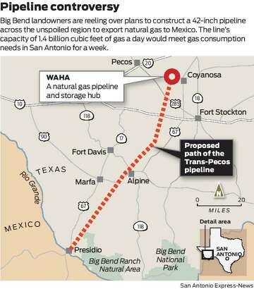 Pipeline bound for pristine Big Bend