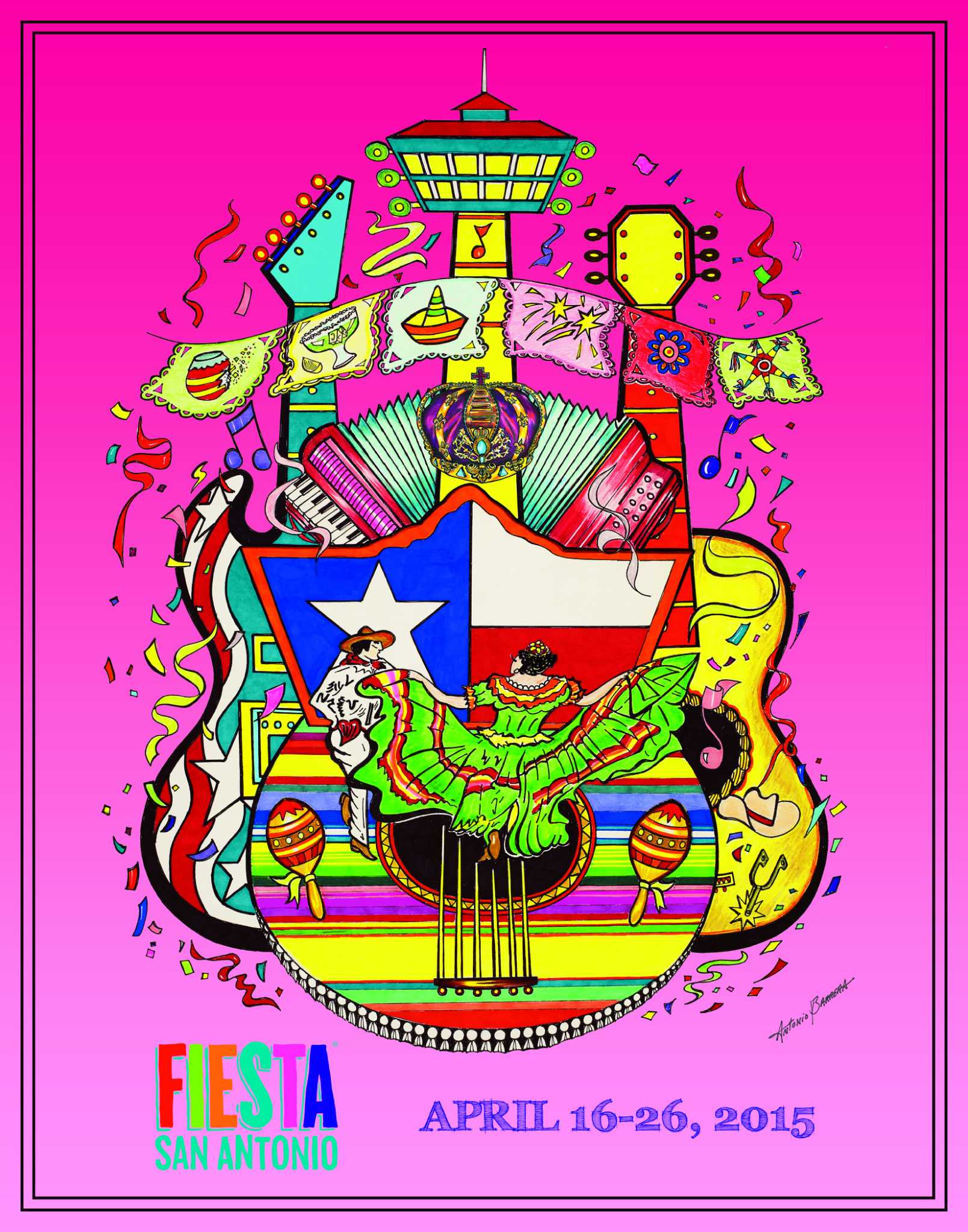 Colorful characters are behind Fiesta art