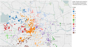 Houston 311 service call maps show city's trouble spots