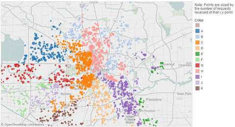 Houston 311 service call maps show city's trouble spots