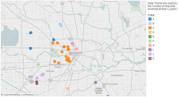 Houston 311 service call maps show city's trouble spots