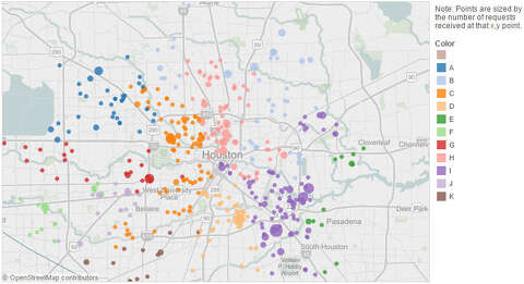 Houston 311 service call maps show city's trouble spots