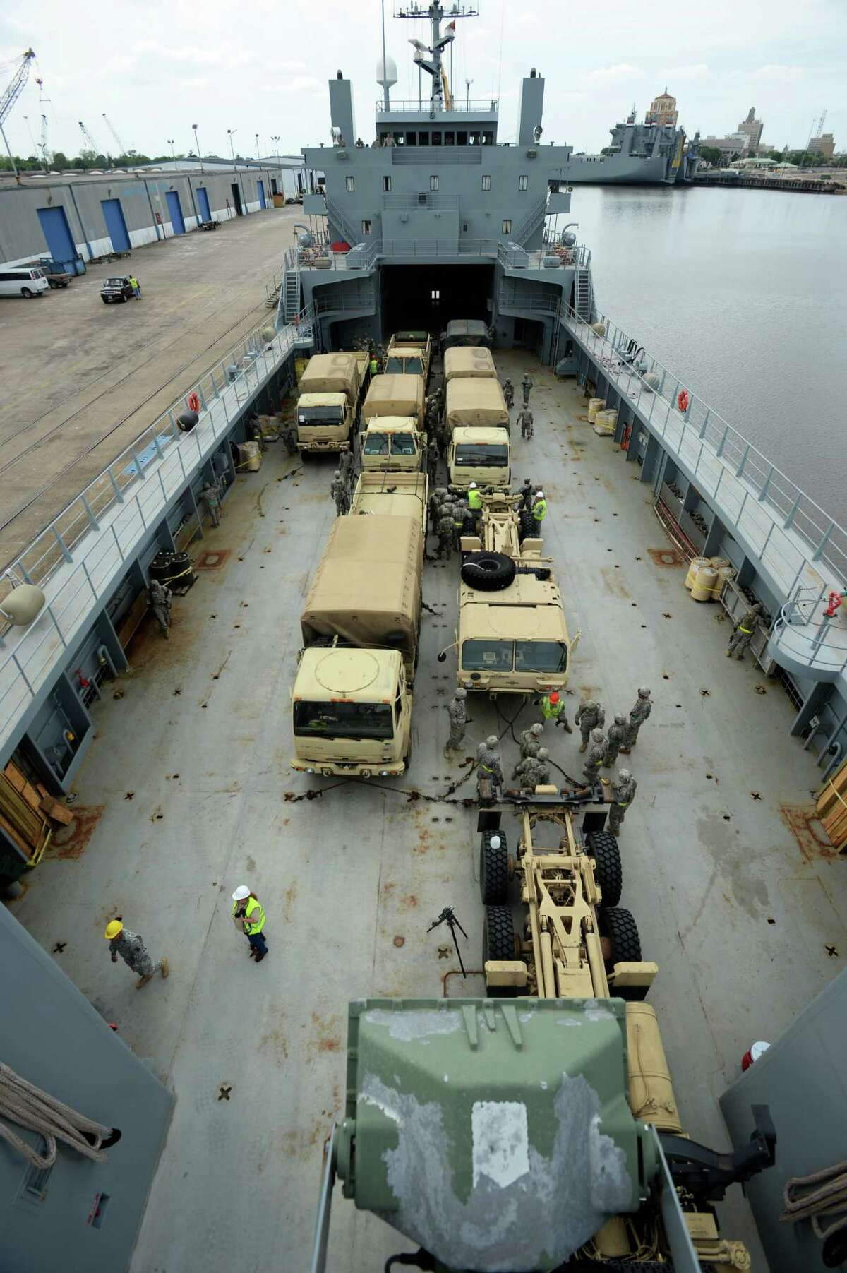 Photos: Army preps for hurricane season in Beaumont port