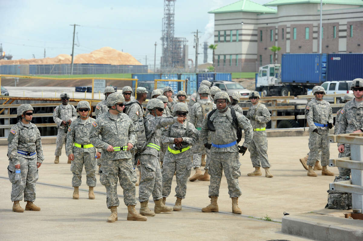 Photos: Army preps for hurricane season in Beaumont port