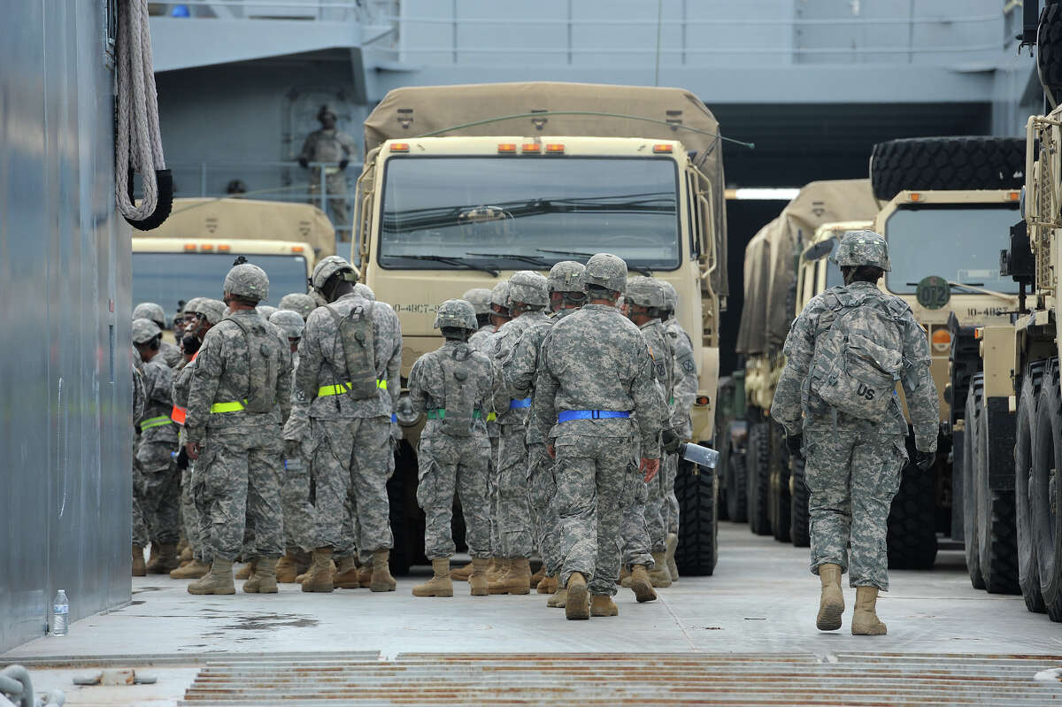 Photos: Army preps for hurricane season in Beaumont port