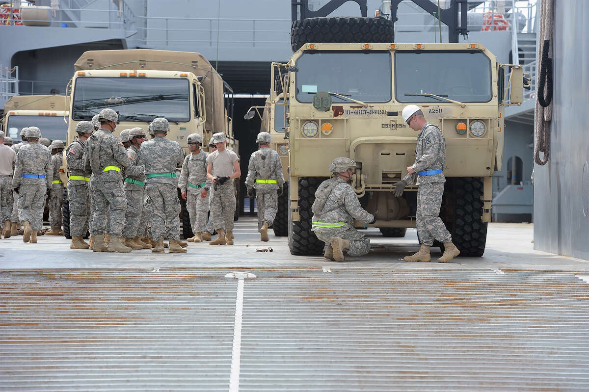 Photos: Army preps for hurricane season in Beaumont port
