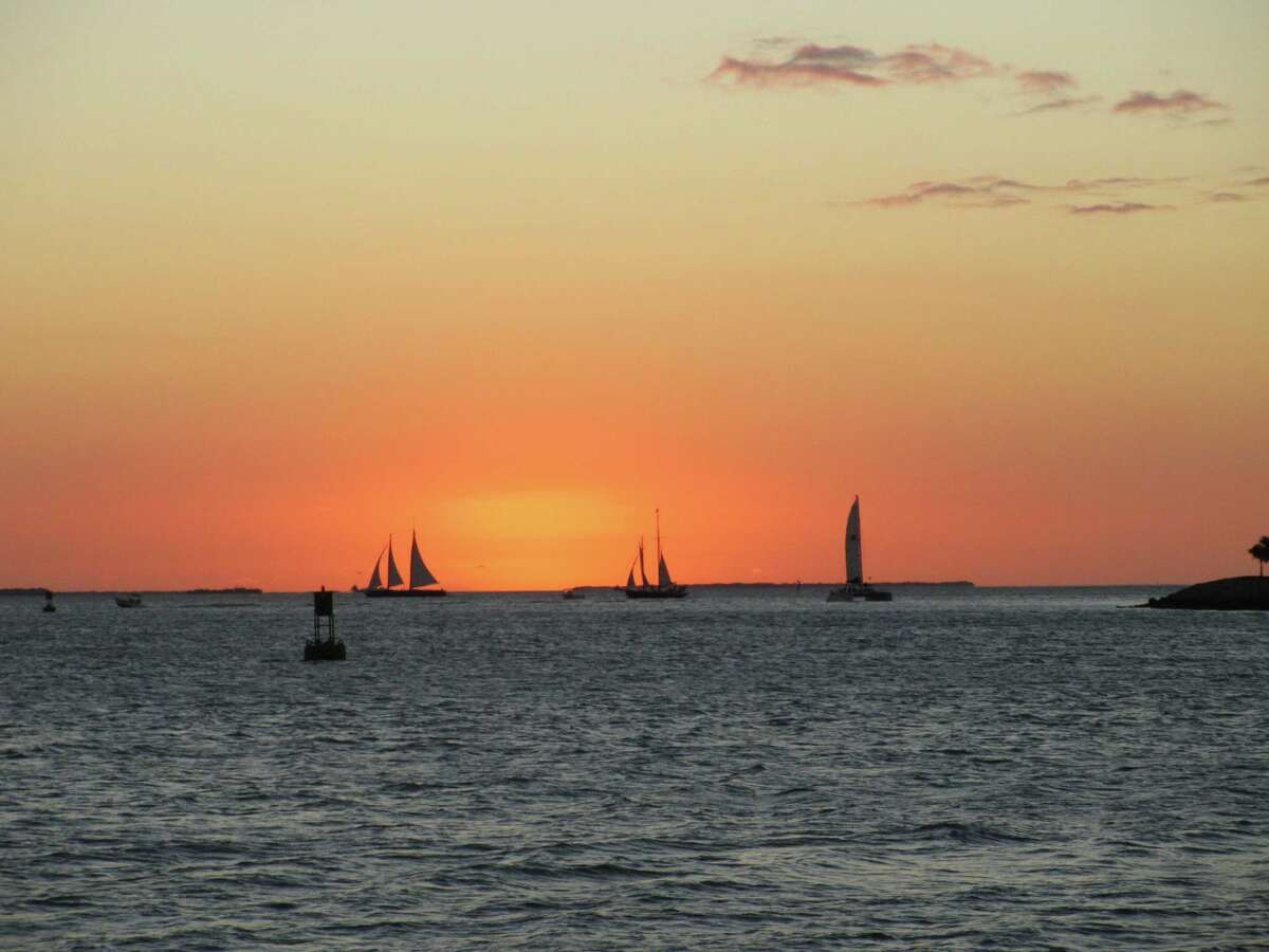 Saluting the sunset in Key West