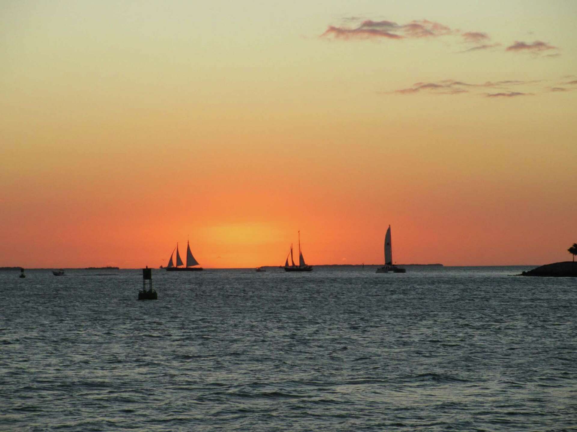 Saluting the sunset in Key West
