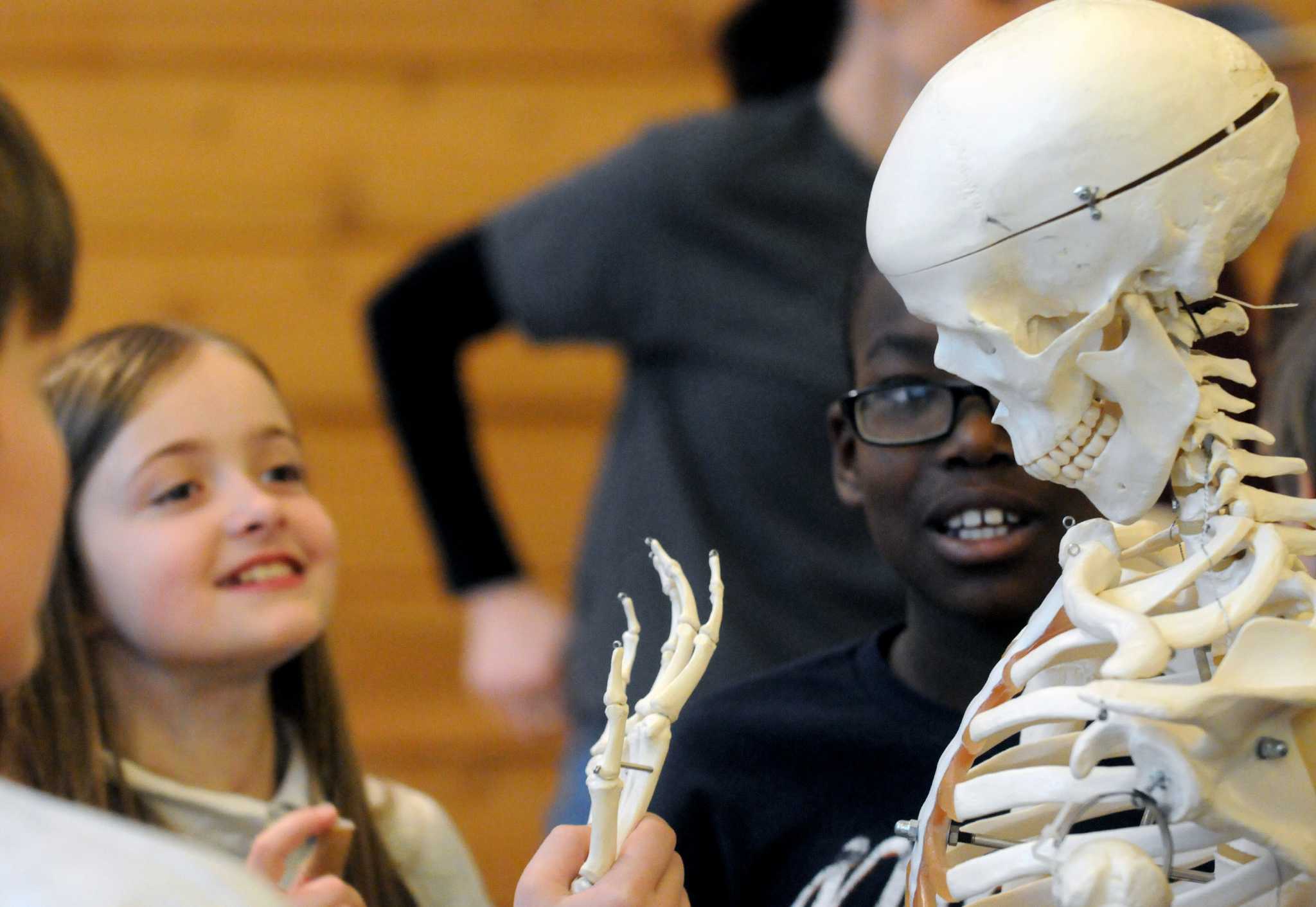 Giant body parts at Colonie Center