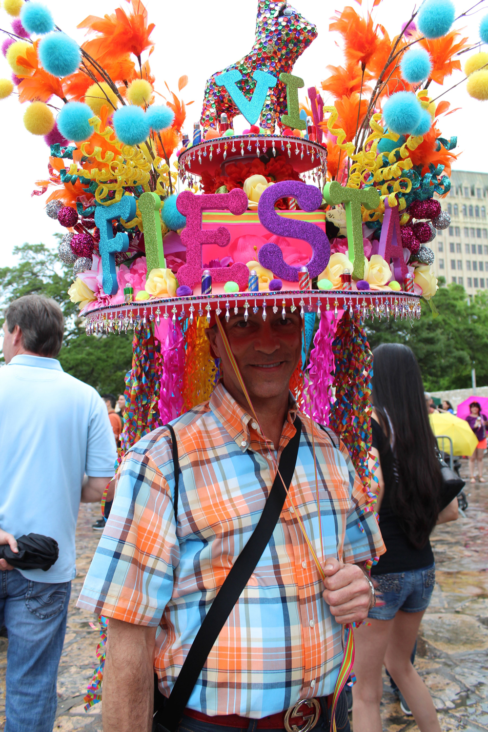 San Antonio parties, rain or shine, at popular Fiesta and weekend events