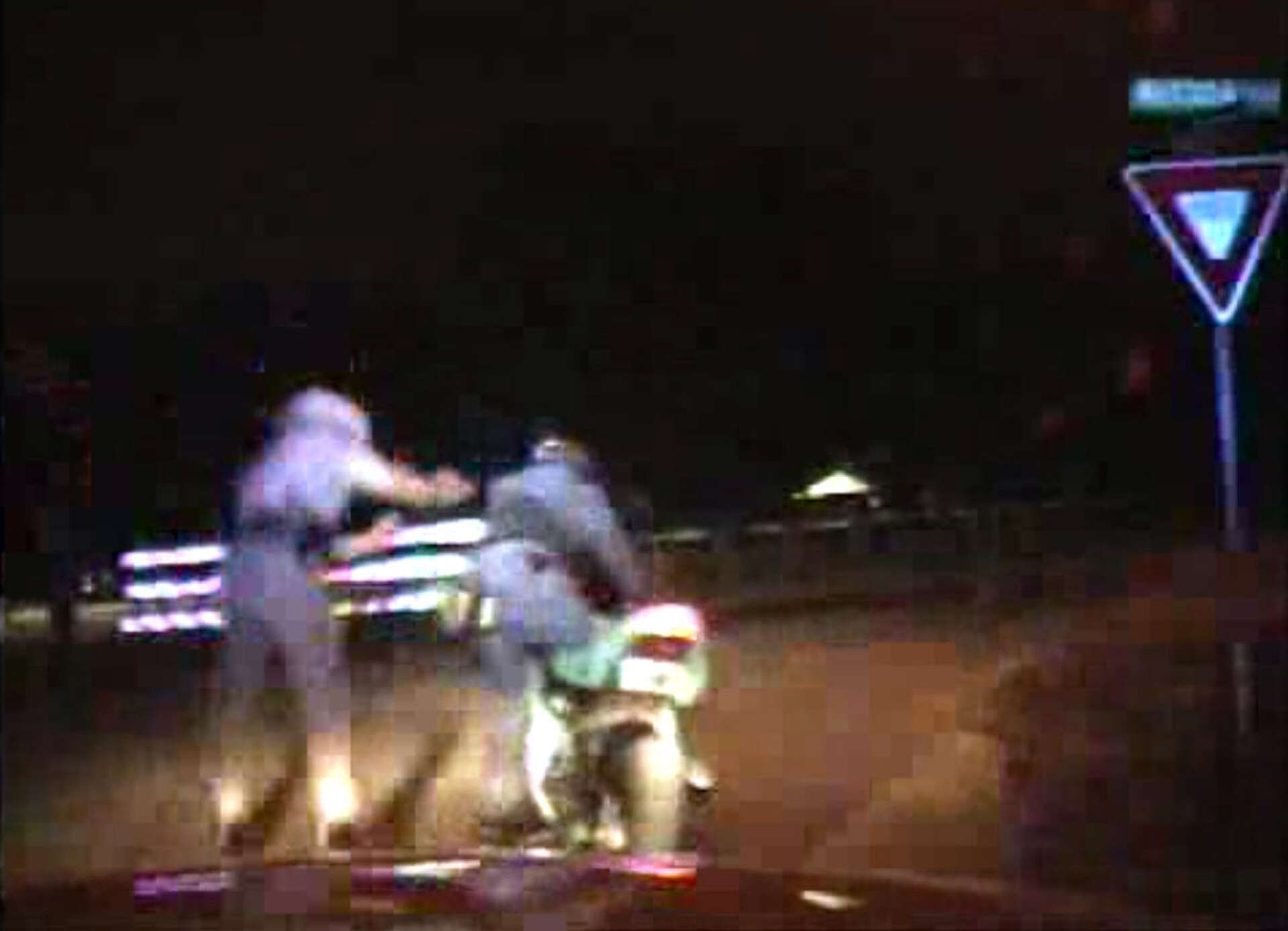 Video shows DPS trooper karate kick suspect off his motorcycle