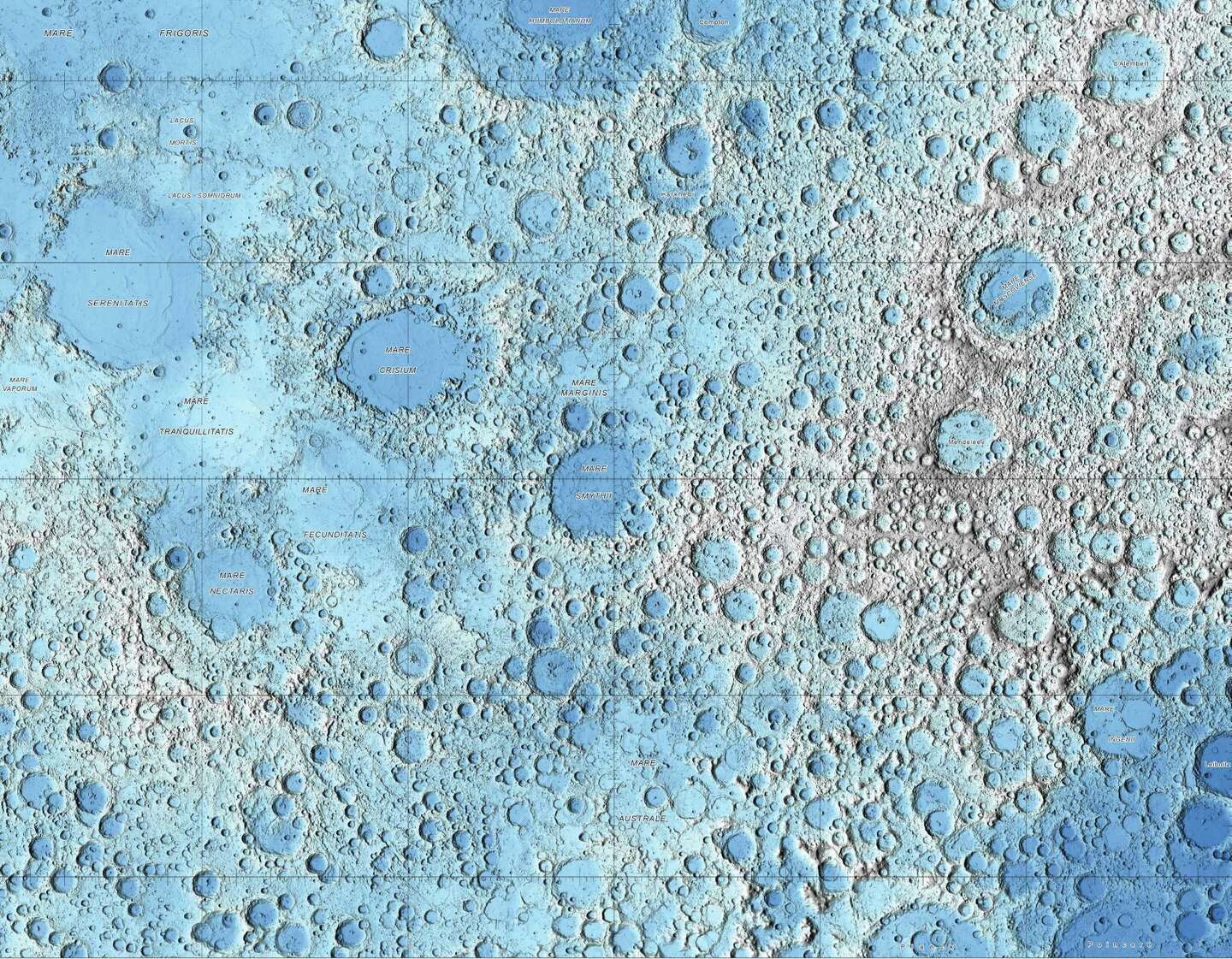 NASA releases new, high-resolution image maps of the moon