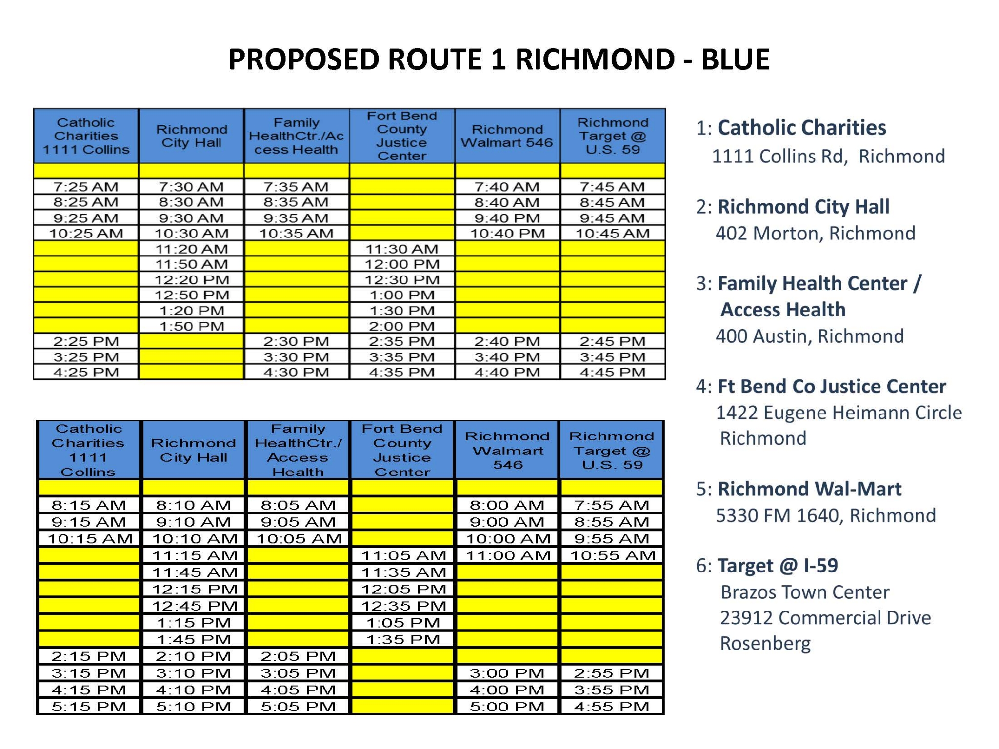 New public bus routes coming to Richmond, Rosenberg