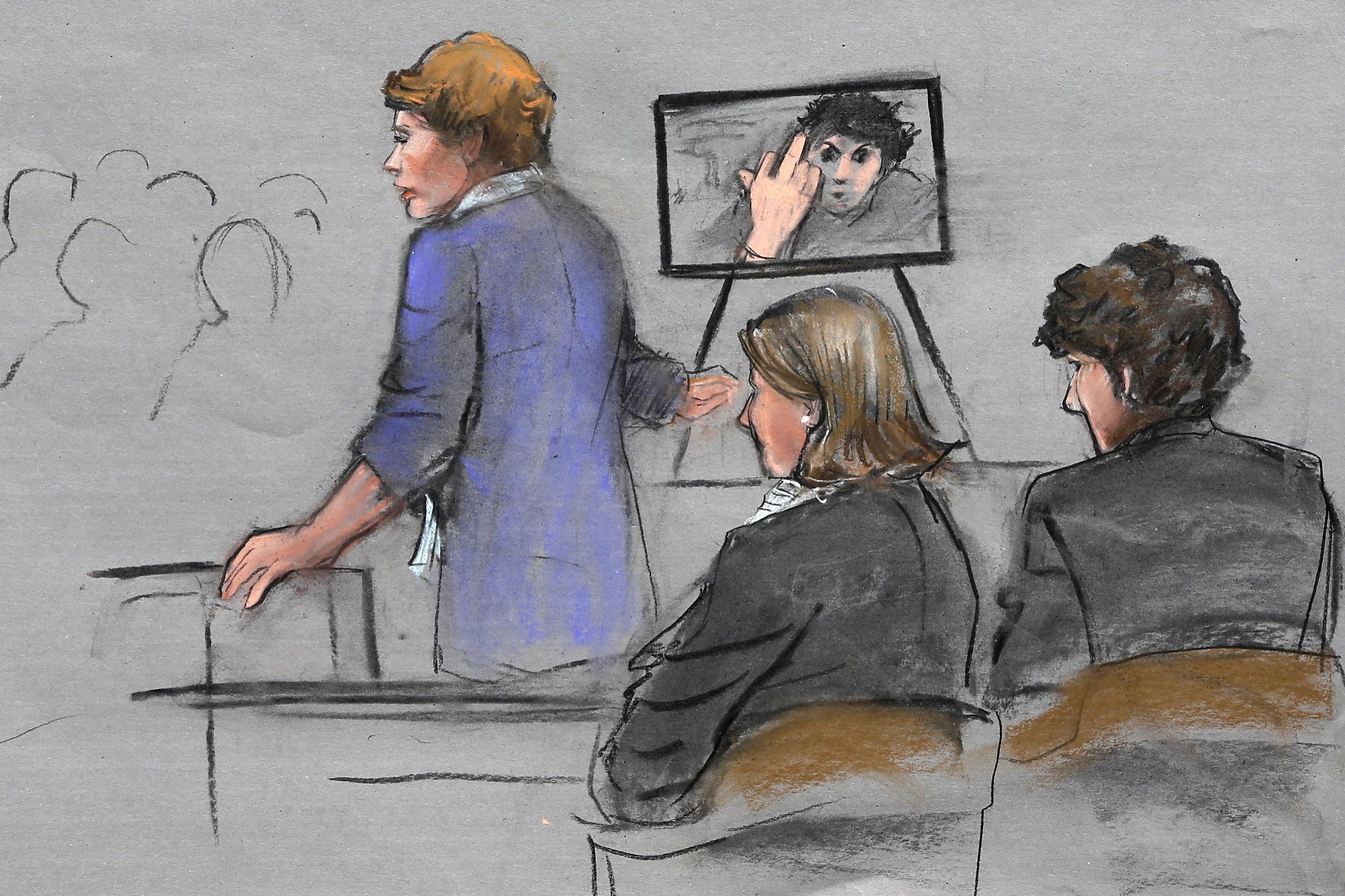 Photo shows defiant Boston Marathon bomber