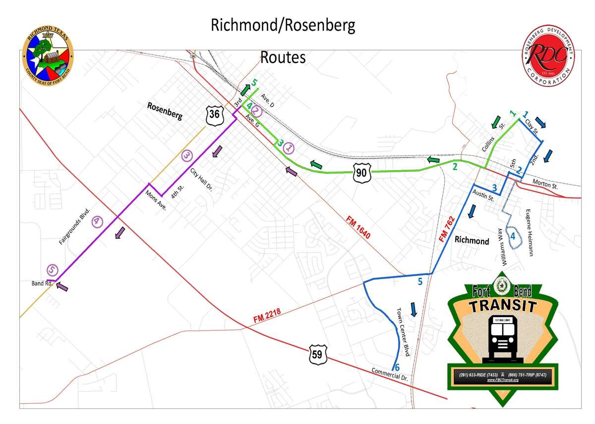 New public bus routes coming to Richmond, Rosenberg