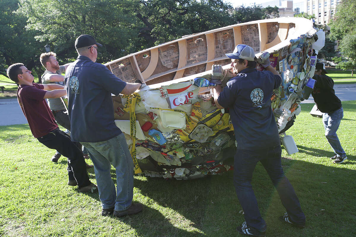 TxDOT rolls out 12-foot trash ball in anti-litter campaign