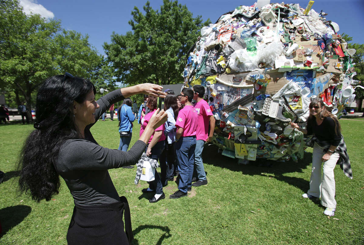 TxDOT rolls out 12-foot trash ball in anti-litter campaign