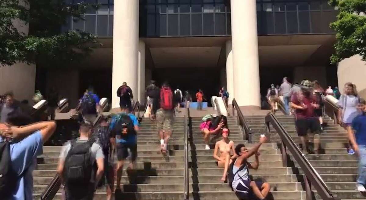 Nearly naked Texas State student inspired sexual assault victims ...