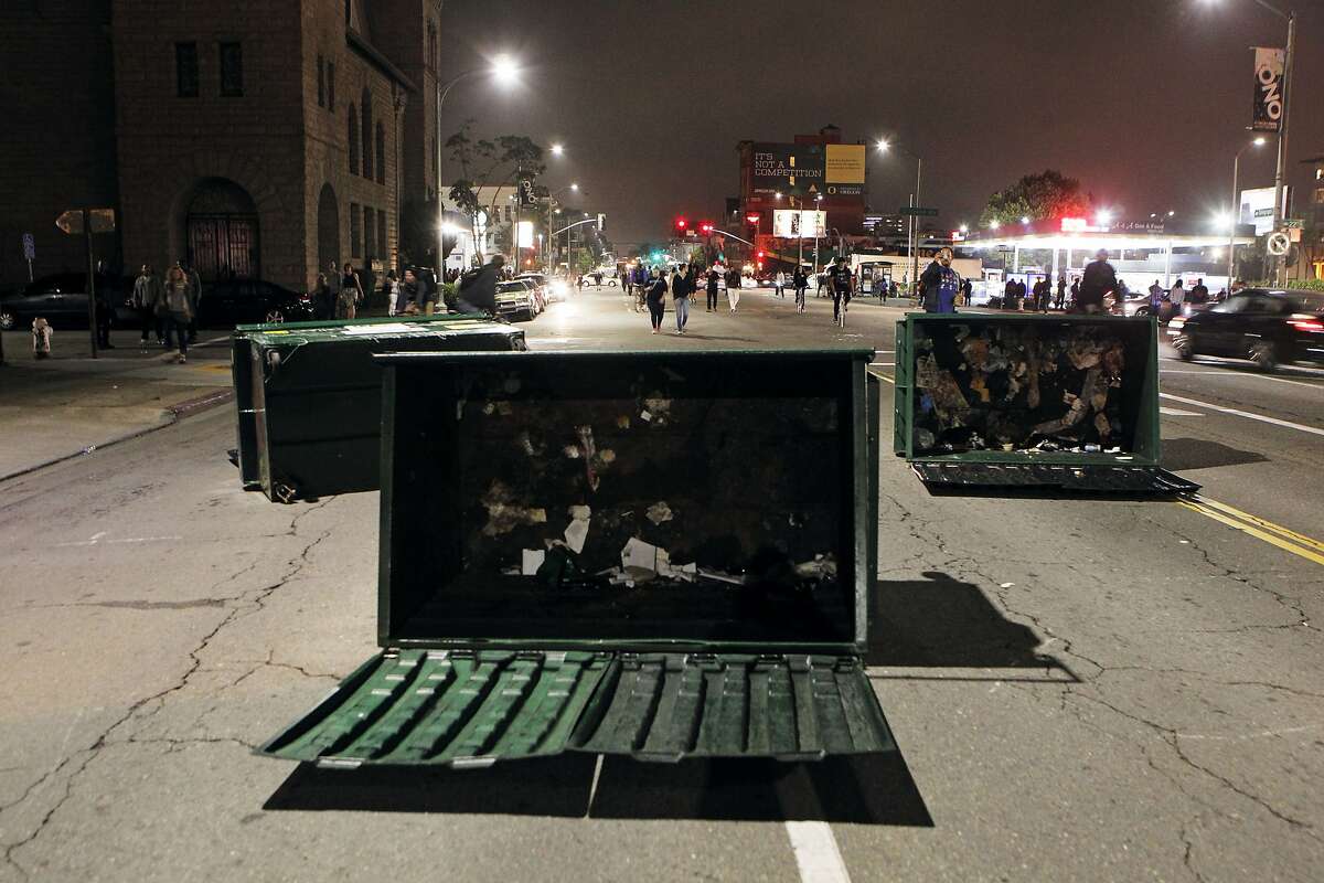 A week after riot, Oakland Auto Row still trashed