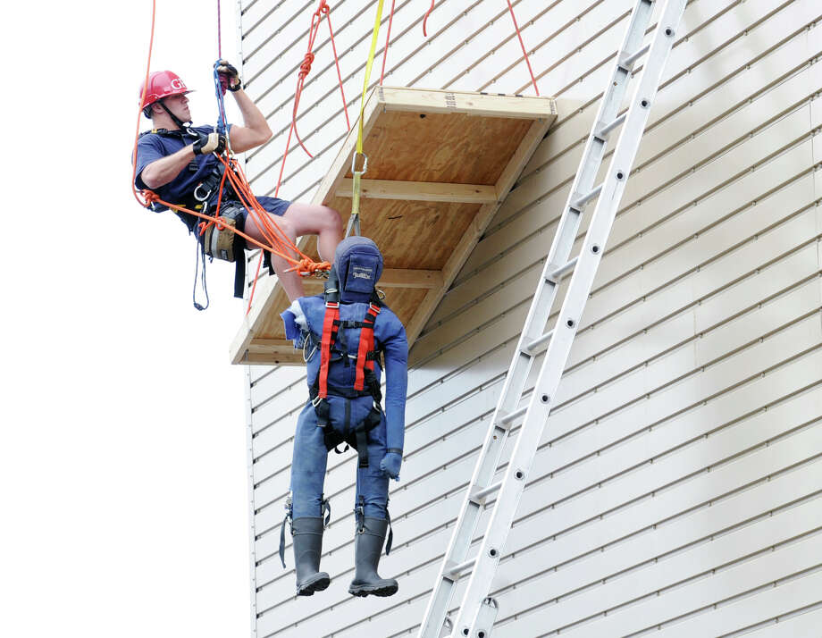 Forty feet, and black-top at the bottom, you have to respect it ...