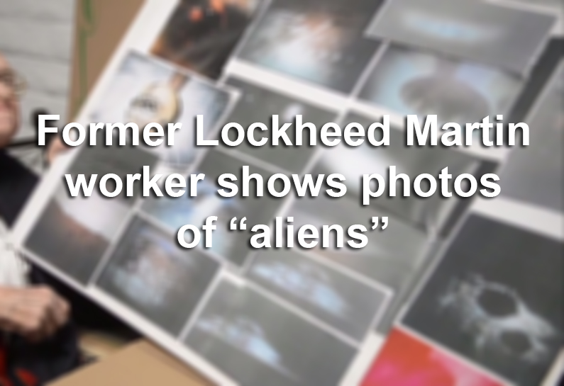 Former Lockheed Martin engineer from Texas shows photos of aliens at ...