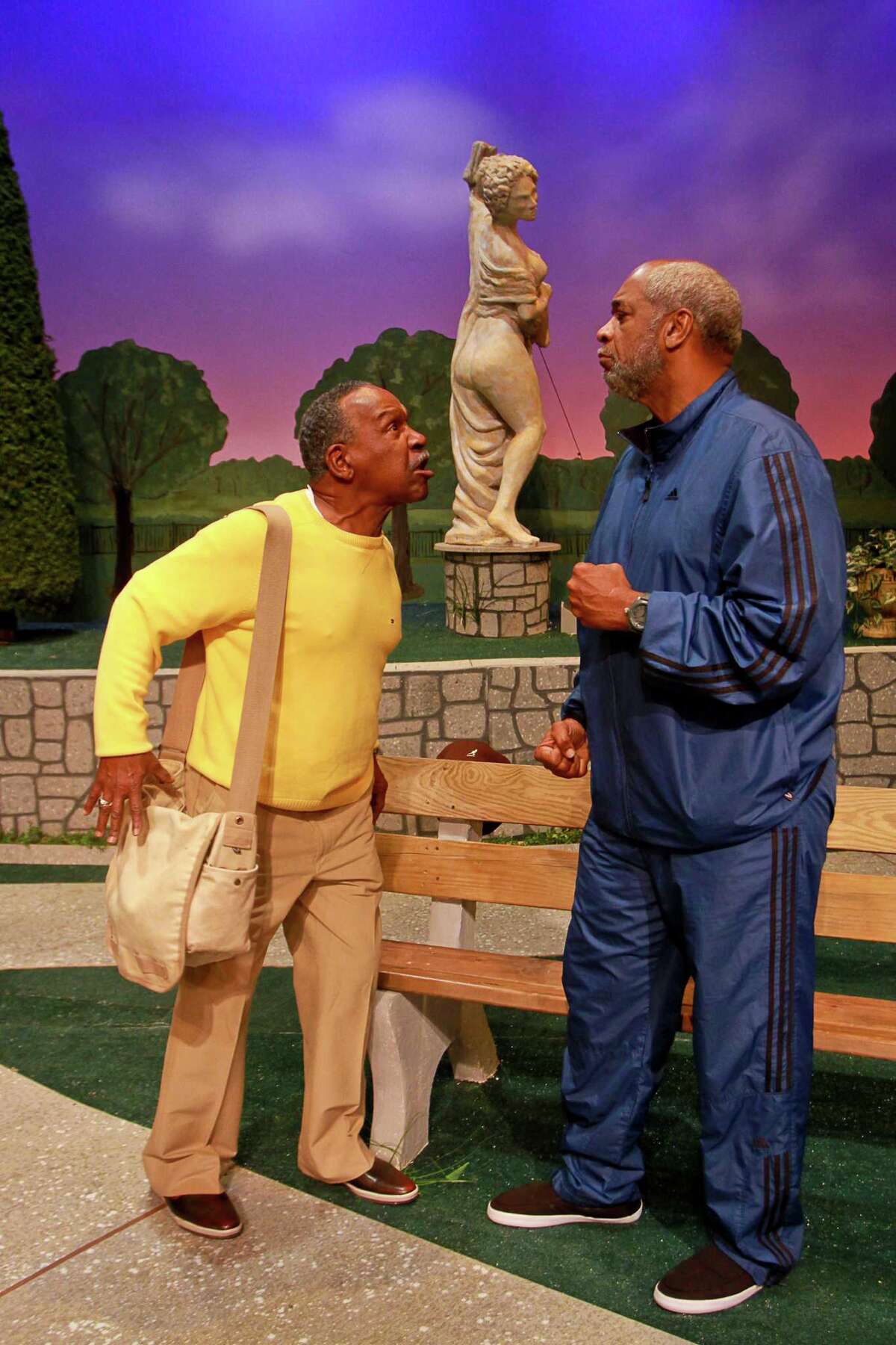 These old guys agreeable company at Ensemble